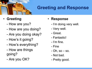 Lesson 1 introduction and greeting | PPTX