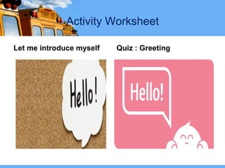 Lesson 1 introduction and greeting | PPTX