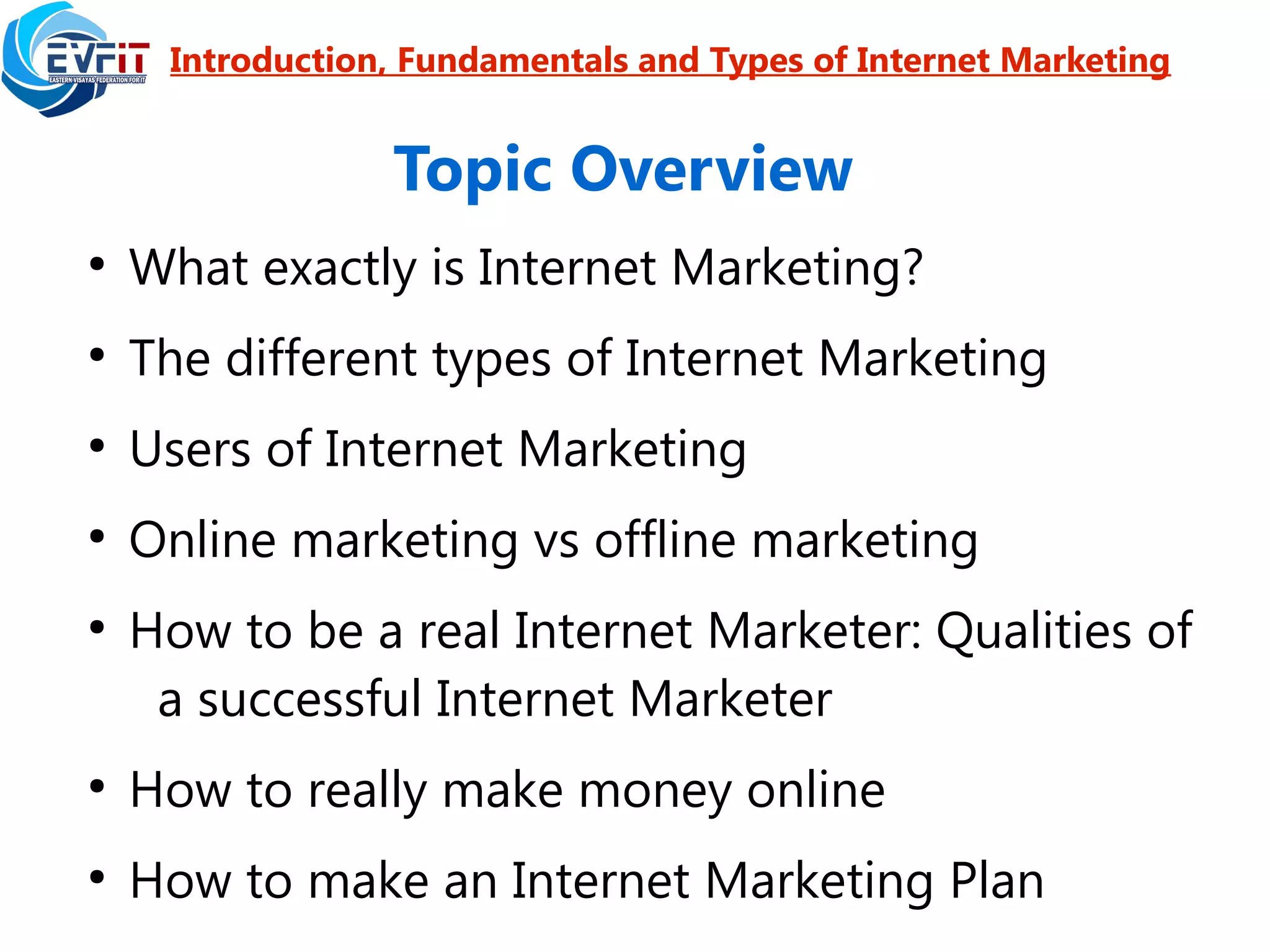 Internet Marketing Basics, Principles and Fundamentals | PPT