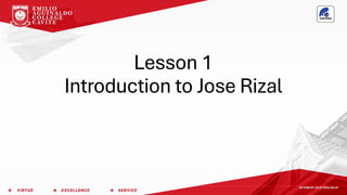 LESSON 1 RIZAL LAW AND INTRODUCTION TOSS | PDF