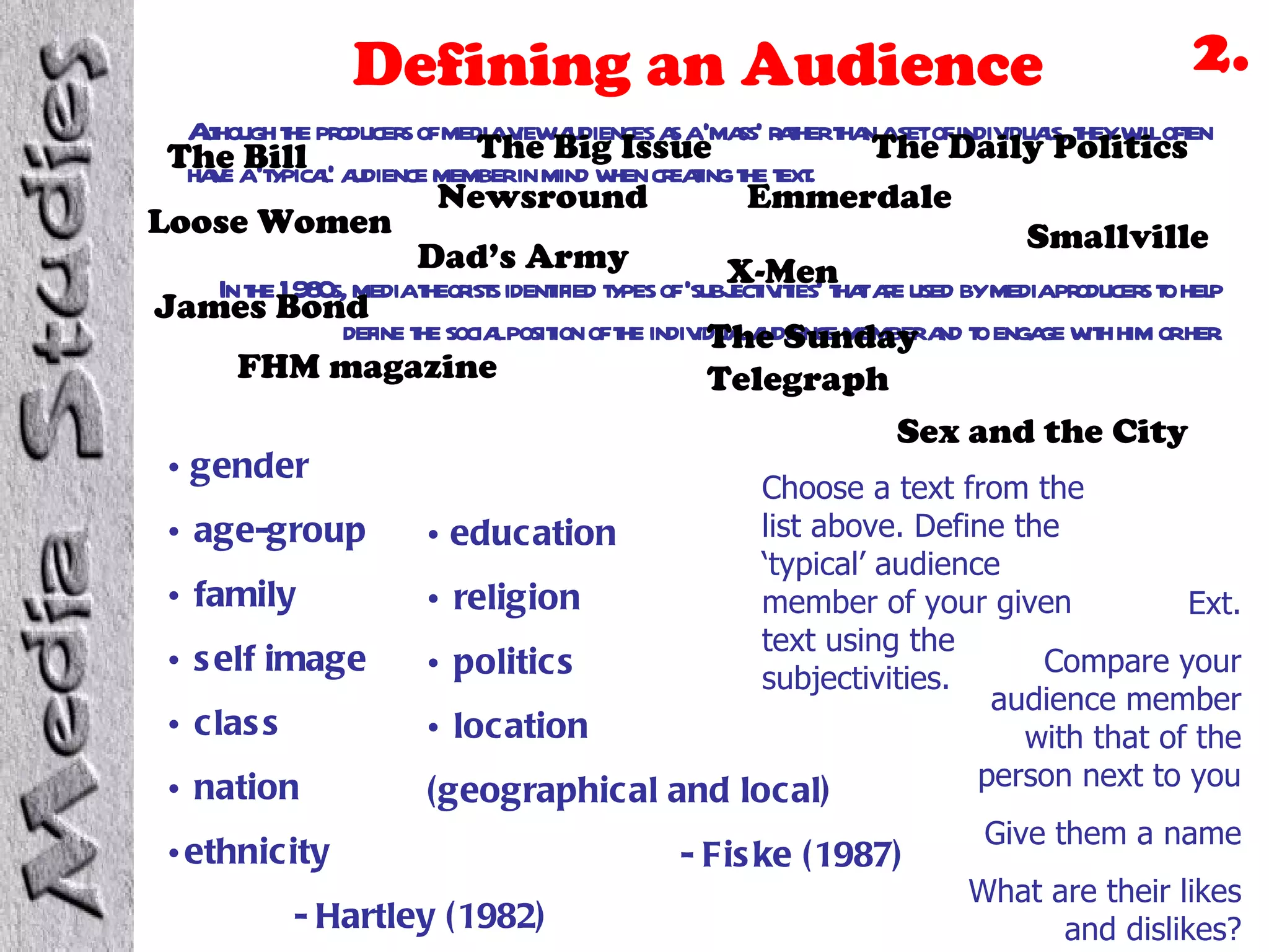 Lesson 1 introduction to audience | PPT