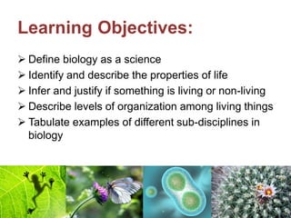 Lesson 1 Introduction to Biology | PDF