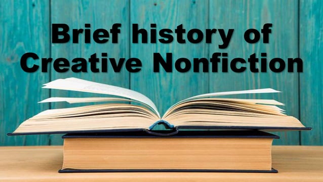 lesson 1 introduction to creative nonfiction.pptx | Fiction | Books and ...