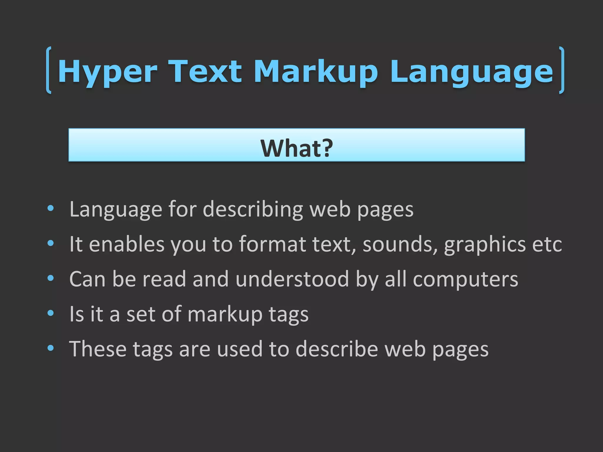 Lesson 1 Introduction To Html Ppt
