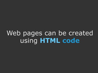 Lesson 1: Introduction to HTML | PPT