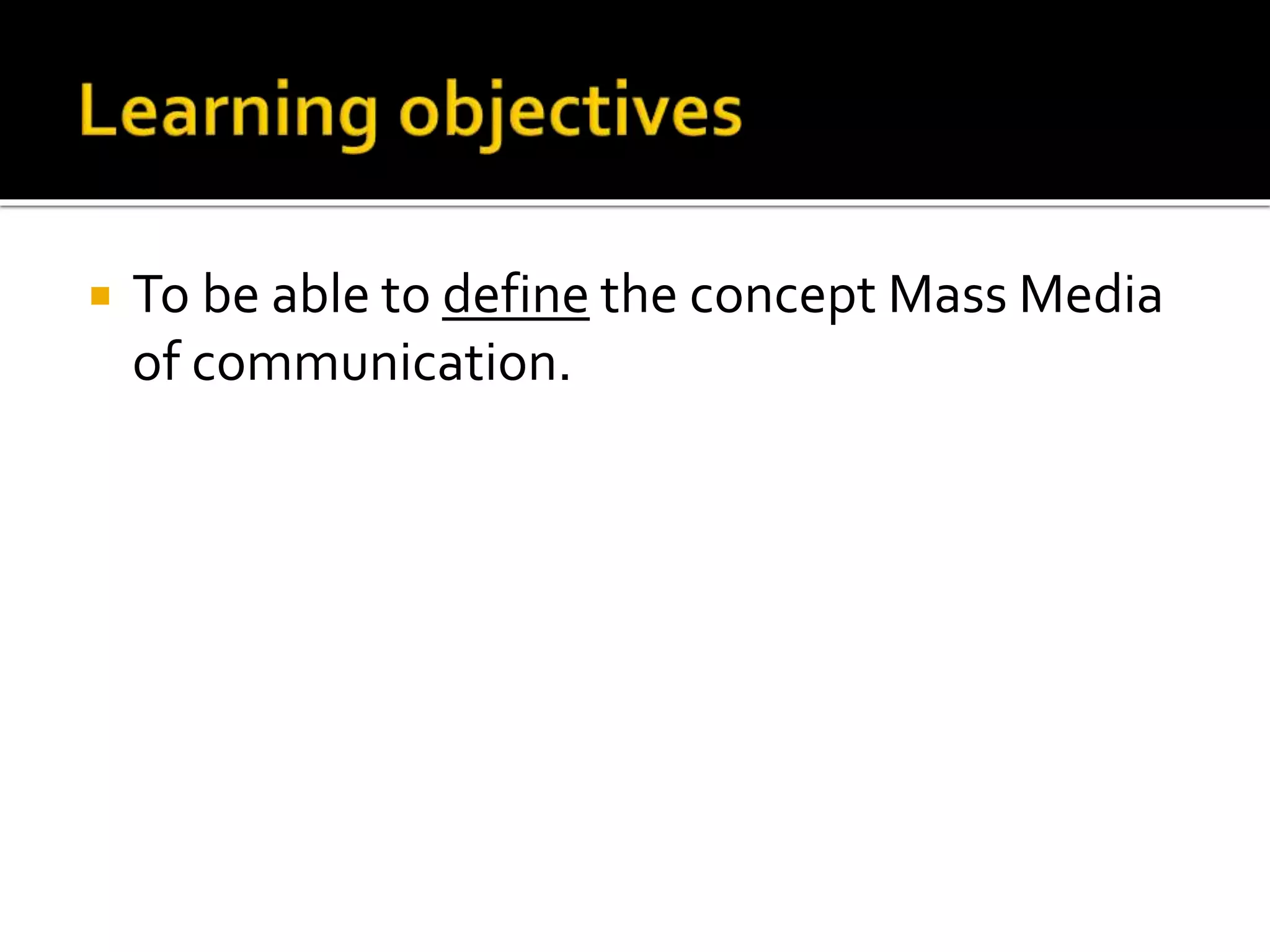 Introduction to Media Studies_What is Media Studies? | PPT