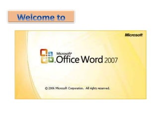 Lesson1 introduction to ms word | PPTX