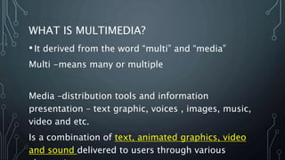 Lesson 1 introduction to multimedia | PPTX | Internet for Beginners ...