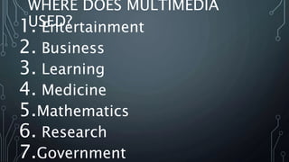 Lesson 1 introduction to multimedia | PPTX