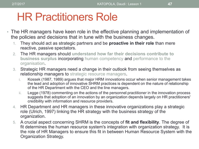 Lesson 1 introduction to shrm | PPTX