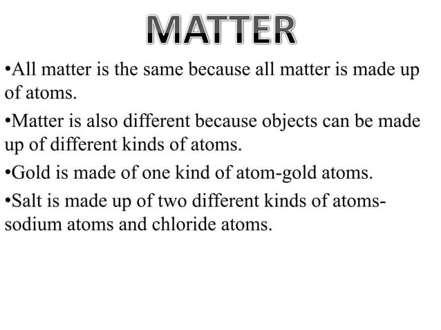 (Lesson 1) intro to matter | PPTX