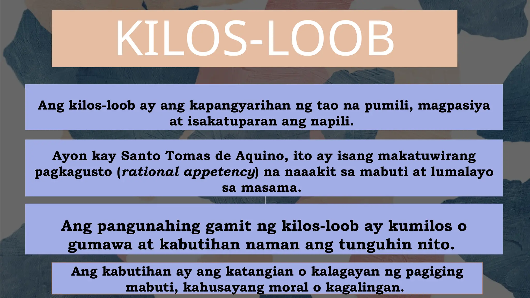 LESSON 1 KILOS LOOB Eduaksyon sa Pagpapakatao. | PPTX