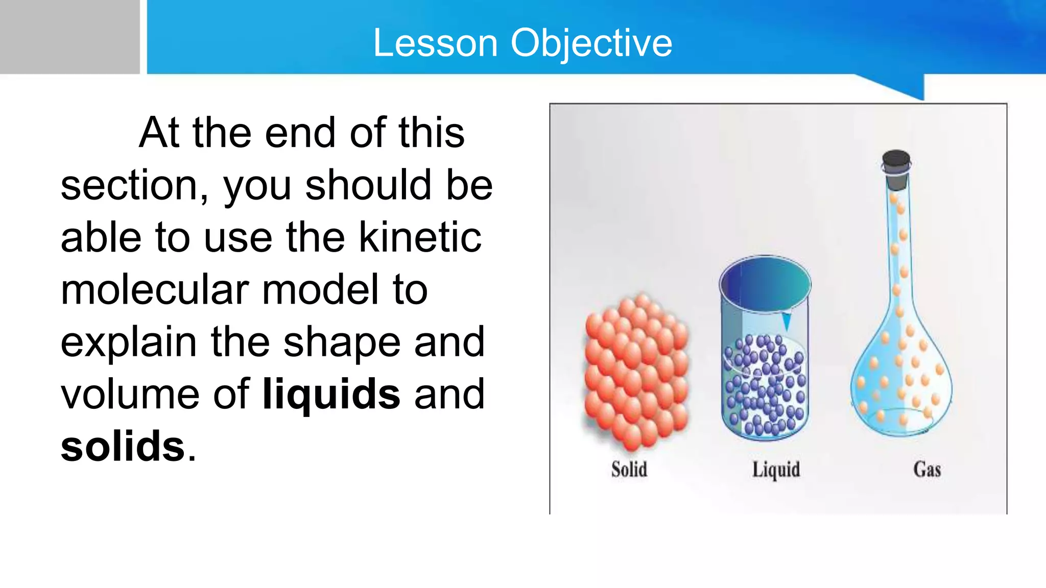 Lesson 1 Kinetic Molecular Model of Liquid and Solids.pptx