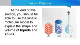 Lesson 1 Kinetic Molecular Model of Liquid and Solids.pptx