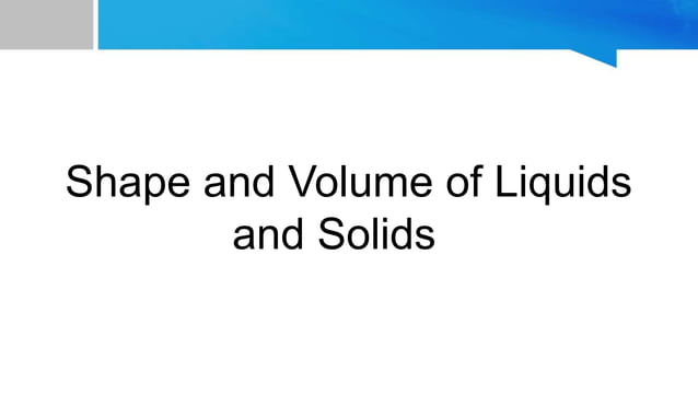 Lesson 1 Kinetic Molecular Model of Liquid and Solids.pptx | Chemistry | Science