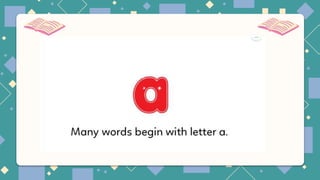 Lesson 1 Letter A and Number 1- Phonics.pptx