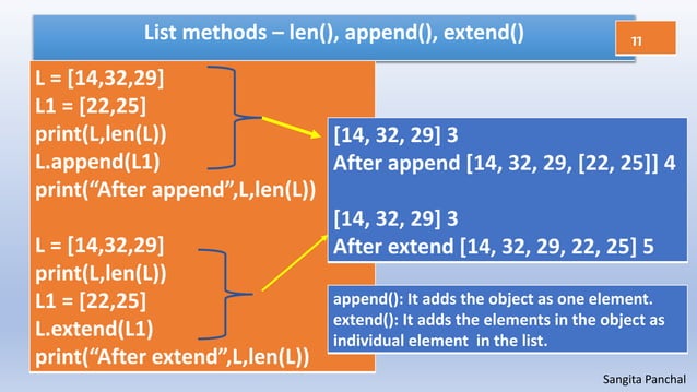 List and Dictionary in python | PPTX