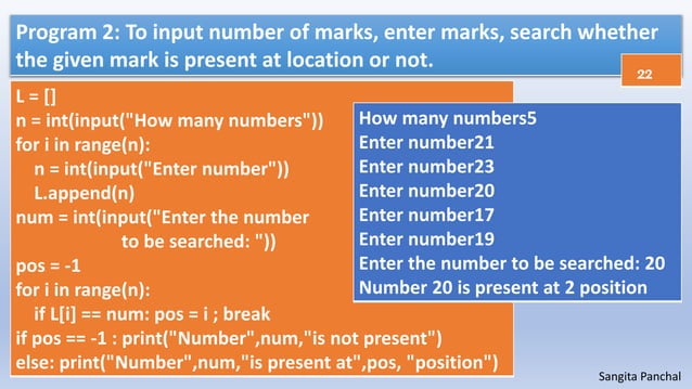 List and Dictionary in python | PPTX