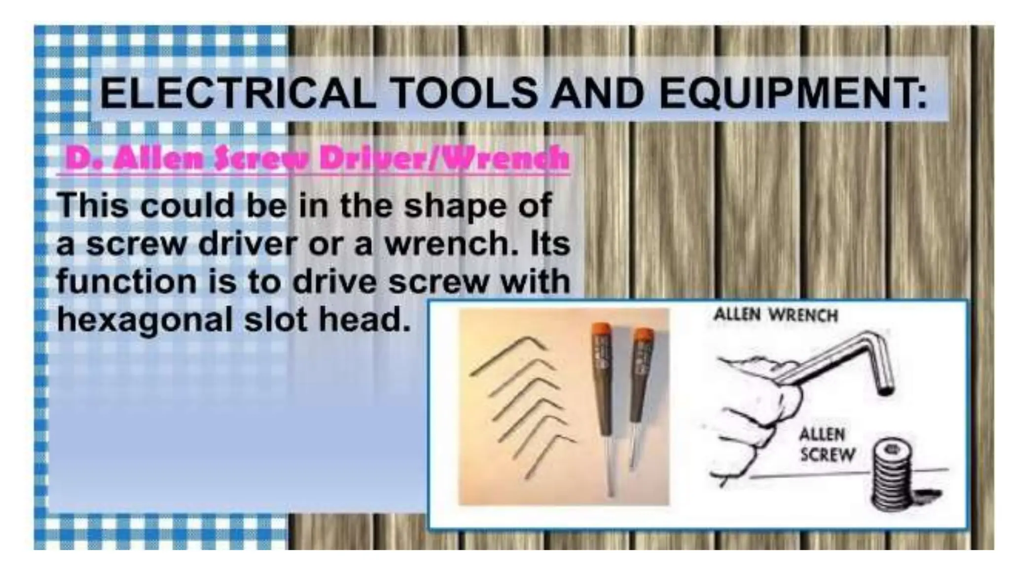 LESSON 1 LO1 EIM IDENTIFY ELECTRICAL SUPPLIES MATERIALS AND TOOLS.pptx