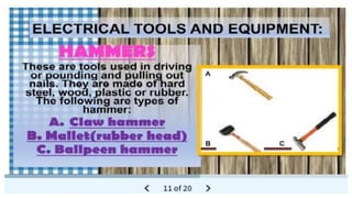 LESSON 1 LO1 EIM IDENTIFY ELECTRICAL SUPPLIES MATERIALS AND TOOLS.pptx