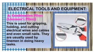 LESSON 1 LO1 EIM IDENTIFY ELECTRICAL SUPPLIES MATERIALS AND TOOLS.pptx