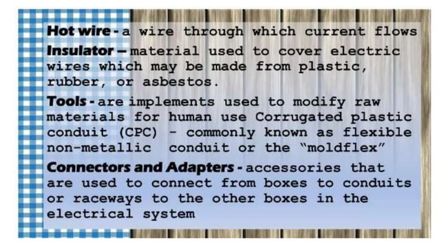 LESSON 1 LO1 EIM IDENTIFY ELECTRICAL SUPPLIES MATERIALS AND TOOLS.pptx
