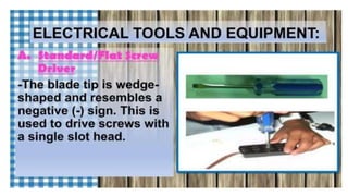 LESSON 1 LO1 EIM IDENTIFY ELECTRICAL SUPPLIES MATERIALS AND TOOLS.pptx