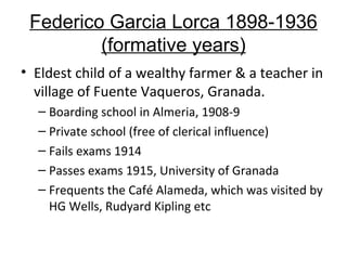 Lesson 1 lorca black text | PPT