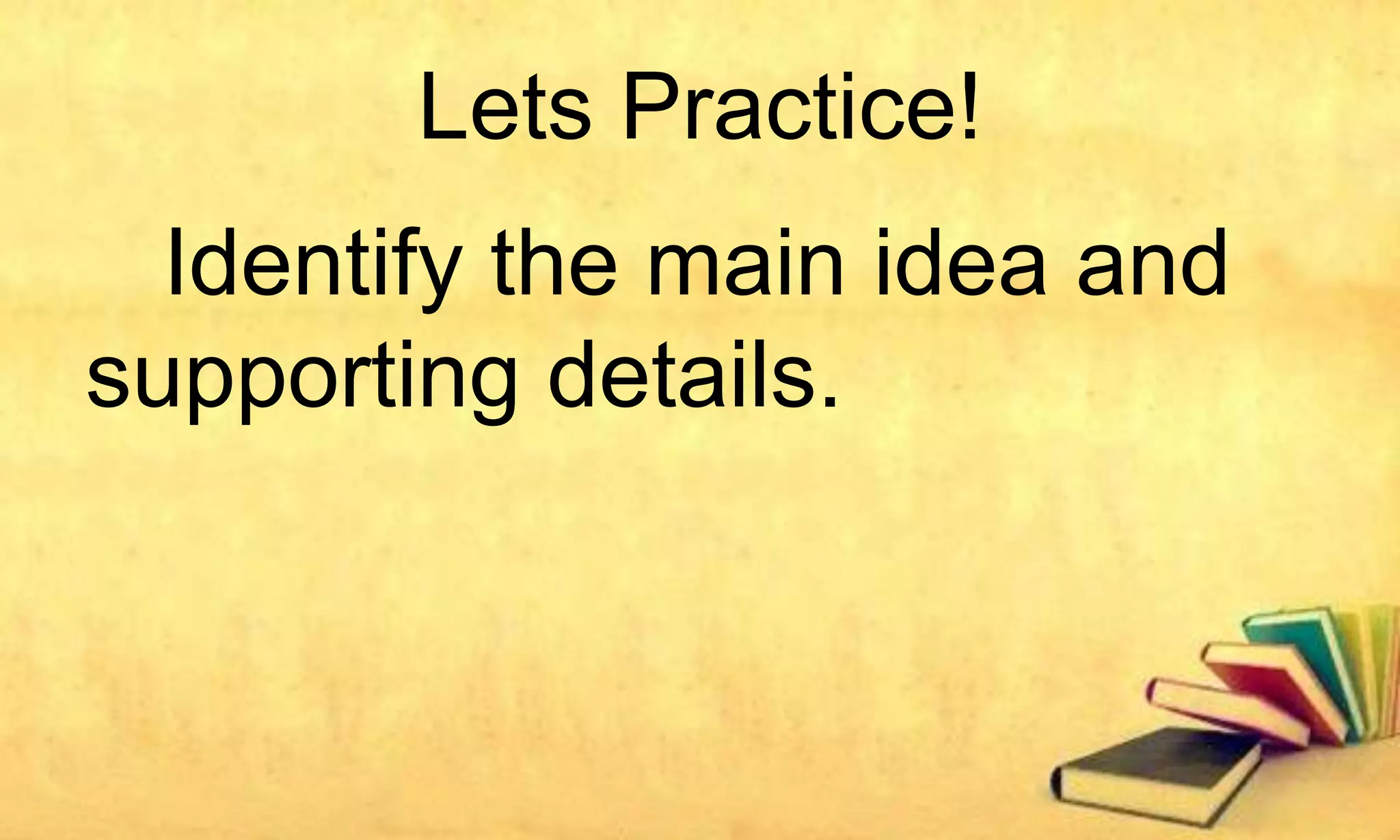 Finding the Main Idea | PPTX