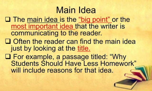 Finding the Main Idea | PPT