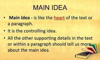 Finding the Main Idea | PPTX