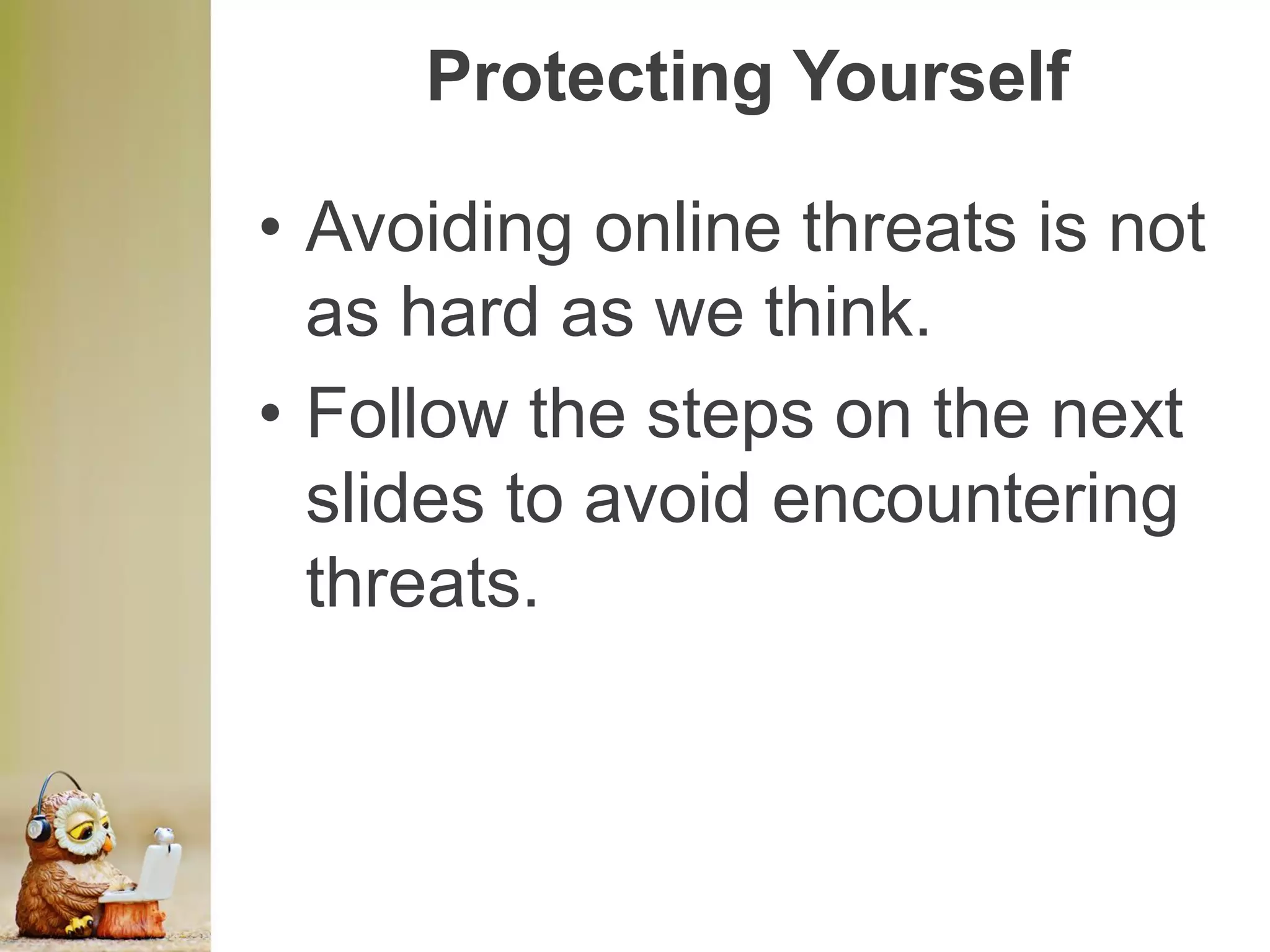 Lesson 1 maintaining internet safety(unit 1) | PDF