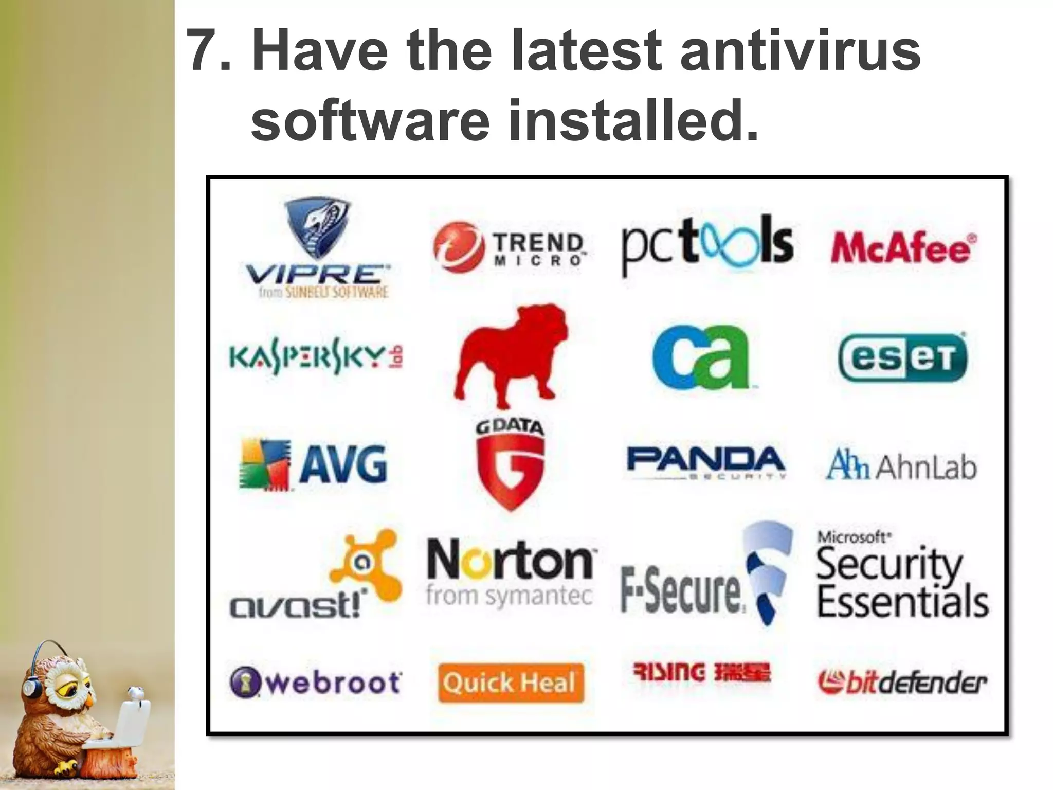 Lesson 1 maintaining internet safety(unit 1) | PDF