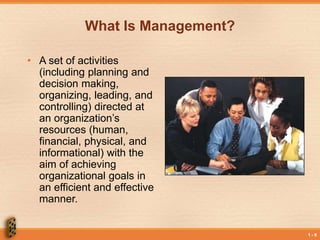 Lesson 1 Managing and the Managers Job | PPT