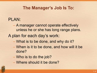 Lesson 1 Managing and the Managers Job | PPT