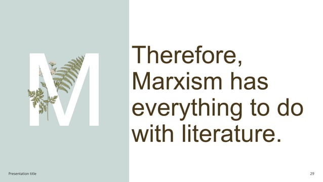 Lesson 1 MARXIST LITERARY CRITICISM.pptx | Education