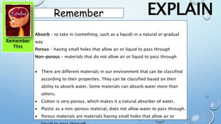 LESSON 1; Materials that Absorb Water.pptx