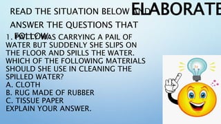 LESSON 1; Materials that Absorb Water.pptx