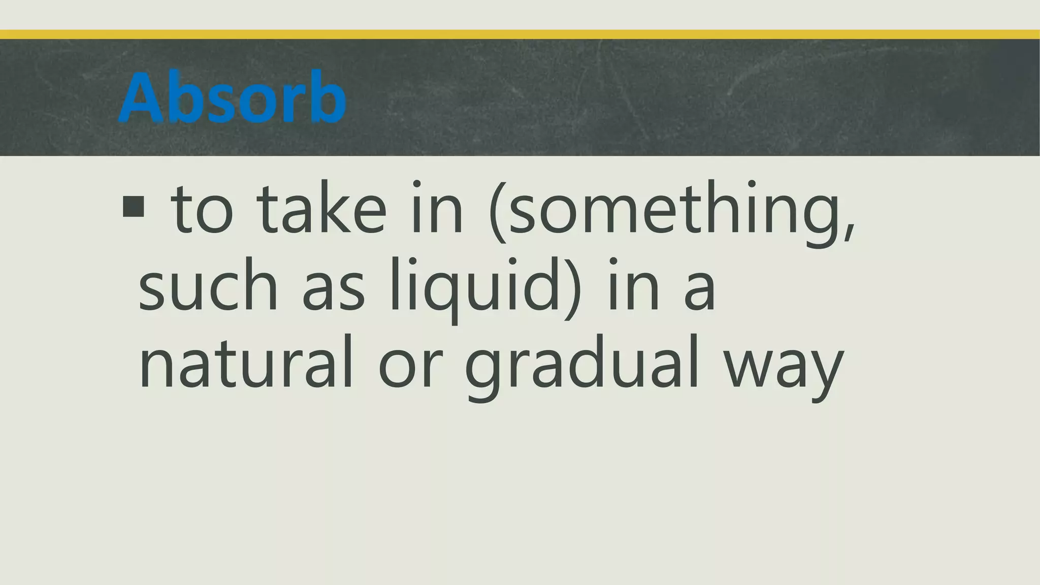 Lesson 1 materials that absorb water | PPTX
