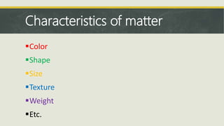 Lesson 1 materials that absorb water | PPTX