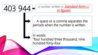 Reading and Writing of Numbers | PPT
