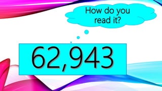 Reading and Writing of Numbers | PPT