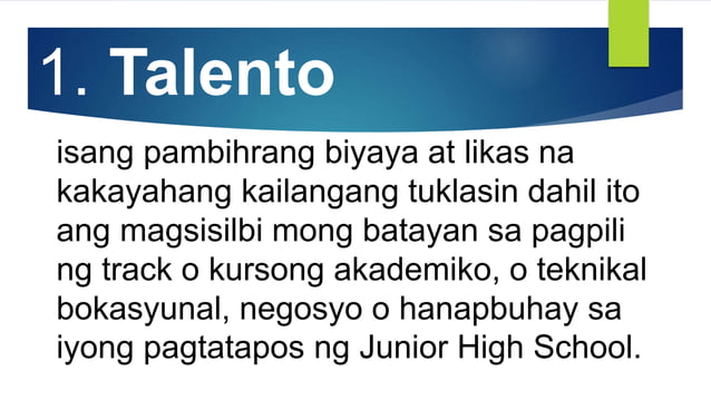 lesson 1 Mga Mahalagang Hakbang Upang Mapaunlad Ang Talento.pptx