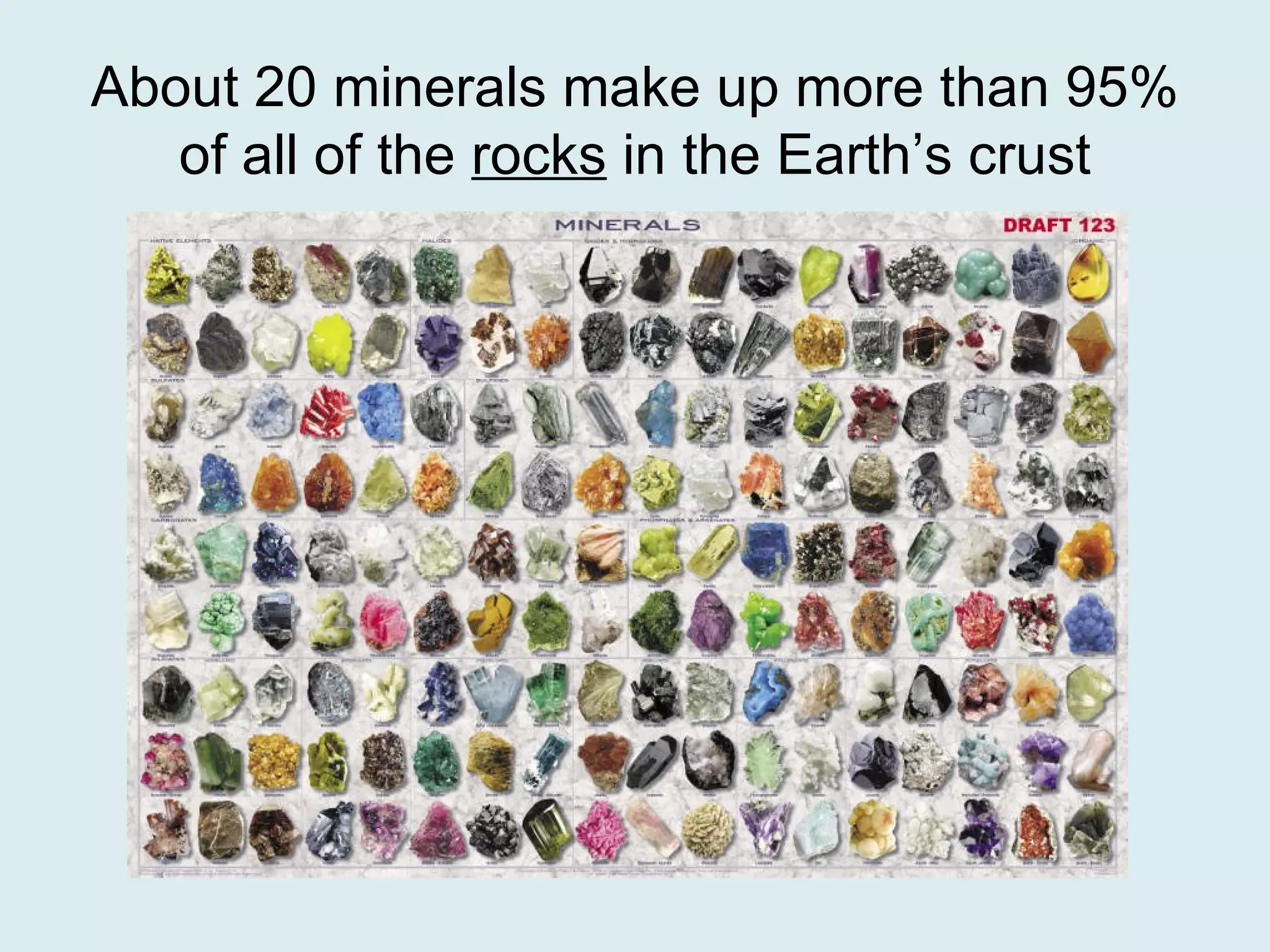 Lesson 1 minerals and rocks notes | PPT