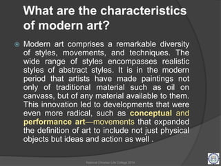 Lesson 1 modern arts and life | PPTX