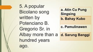 MUSIC 7 1ST QUARTER LESSON 1- music of luzon lowlands folk music | PPTX