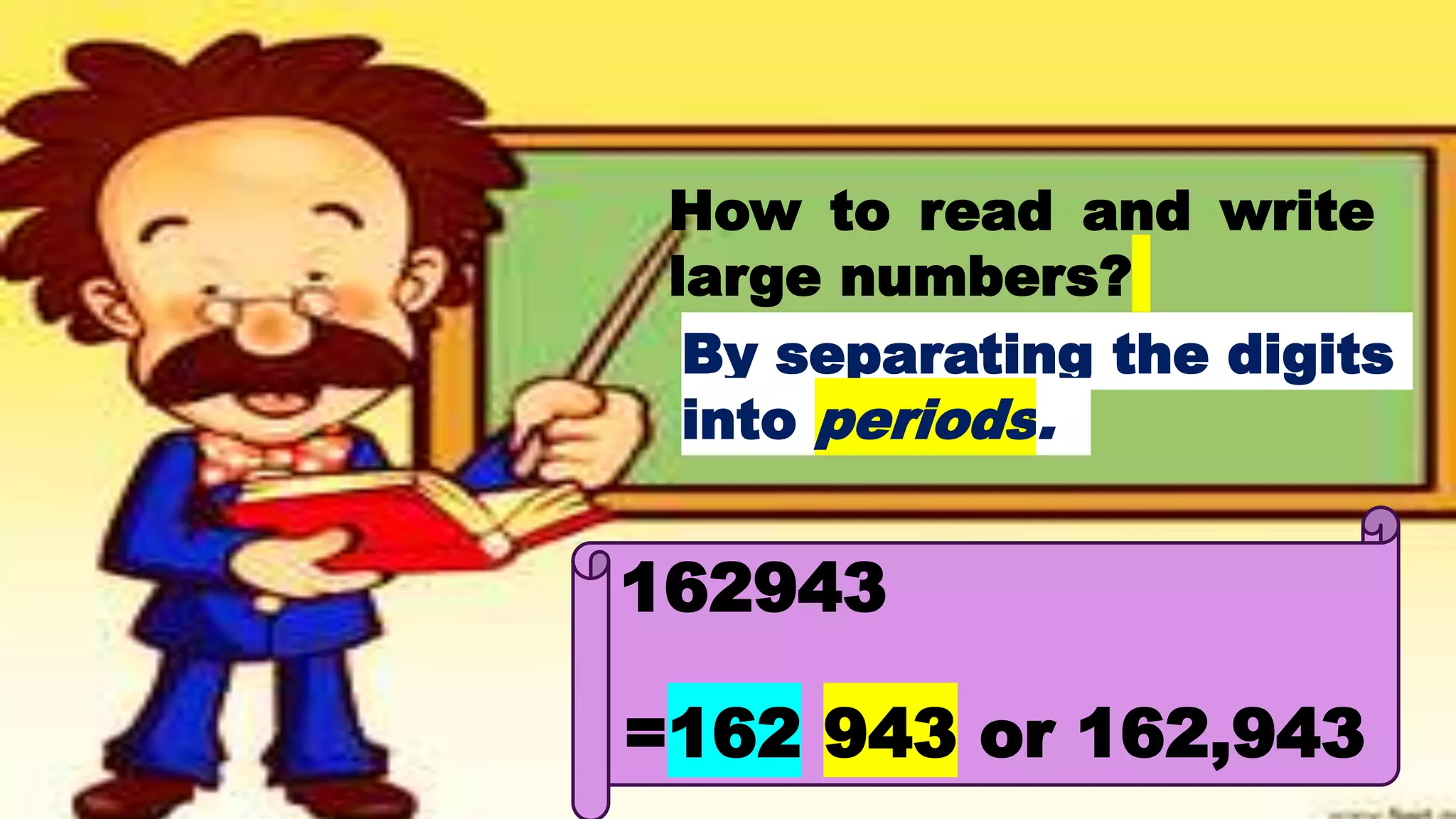 reading and Writing Large Numbers | PPTX