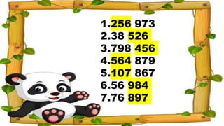 reading and Writing Large Numbers | PPTX