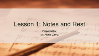 Lesson 1 notes and rest | PPTX
