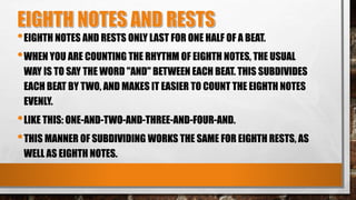 MUSIC 6 Lesson 1 Notes and Rests | PPTX